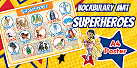 Superhero Word Cards