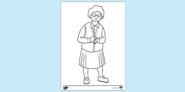 Lollipop Lady Colouring Sheet | Colouring | Colouring Sheets