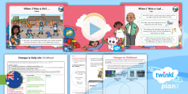 Past and Present Family Life Worksheet (teacher made)