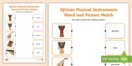 👉 African Musical Instruments - Flash Cards | Music Resources