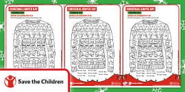 FREE! - Design a Christmas Jumper | Christmas Jumper Day | Twinkl