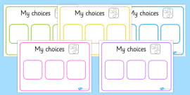 Library Choice Board (teacher made)