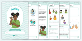 Auslan Flashcards I Auslan Sign Language Pictures - Twinkl