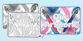 Art Club Display Banner (teacher made) - Twinkl