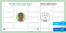 Martin Luther King Jr. Cut and Paste Picture Timeline Activity for K ...