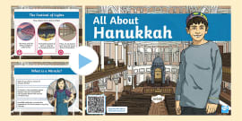 All About Hanukkah PowerPoint (teacher made) - Twinkl