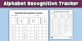 ABC Alphabet Letter Recognition Chart