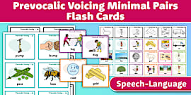 Fronting Minimal Pairs Flash Cards for SLP