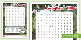 KS2 Costa Rica Research Activity (teacher made) - Twinkl