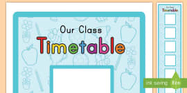 Vertical Visual Timetable Display