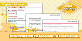 Introduction to Algebra – A Lesson Plan