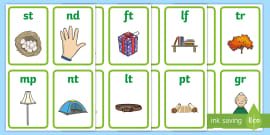 Phoneme Buttons - Sound Button Word Cards - Phase 3 Phonics