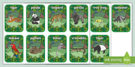 Jungle Word Mat, Jungle (teacher made) - Twinkl