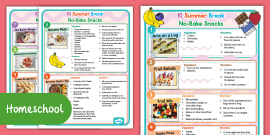 No-Bake Recipes for Kids | Classroom Recipes Pack | Twinkl
