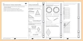 Name the 2D Shape Year 4 Worksheet (teacher made)