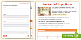 Common Nouns and Proper Nouns Interactive Sorting Activity