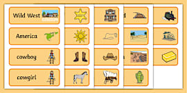 Wild West Word Mat | Reading And Writing Activity