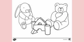 Play Button Colouring Sheet | Colouring Pages (teacher made)