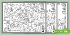 Earth Day Mindfulness Colouring Activity Posters Pack