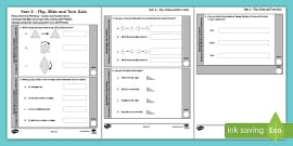 Identifying and Describing Half and Quarter Turns Year 2 Worksheets