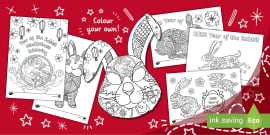 Chinese New Year Mindfulness Colouring Sheets (teacher made)