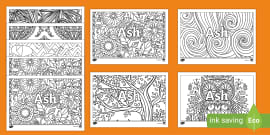 Wednesday Mindfulness Name Colouring Activity (teacher made)