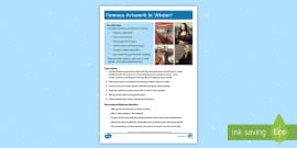 Famous Paintings Matching Worksheet / Worksheet - Twinkl