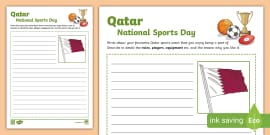 Qatar National Sports Day Recount Writing Frames - Twinkl