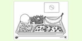 FREE! - Wasteful Lunch Colouring Sheet | Colouring Sheets