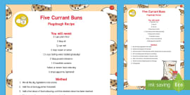 5 Currant Buns Colouring Sheets (teacher made)