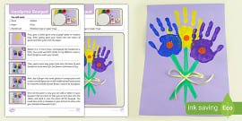 Mother's Day Flower Basket Craft (teacher made) - Twinkl