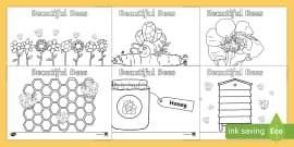 FREE! - Bees and Flowers Colouring Page | Colouring Sheets