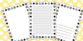 Cogs Display Borders (Teacher-Made) - Twinkl