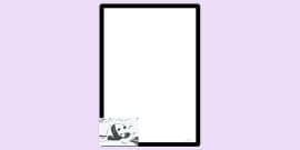 FREE! - Simple Panda Page Border | Page Borders | Twinkl