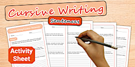 Grade 3 English Back to School Cursive Handwriting Practice (CAPS)