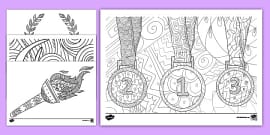 FREE! - Female Paralympic Colouring | Colouring Sheets