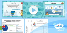 FREE! - Capacity Word Cards (teacher made) - Twinkl