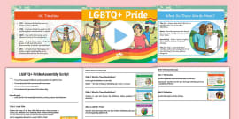 LGBT+ Pride Assembly Pack - KS1 RSE/PHSE Relationships