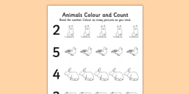 Counting Numbers to 10 Worksheet | Maths | Primary Resources