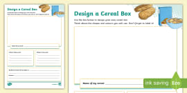 Design a Box Worksheet (teacher made) - Twinkl