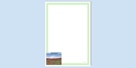 poppy Page Border | Page Borders | Twinkl (teacher made)