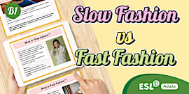 ESL Fast Fashion Reading Comprehension [Adults, B2]