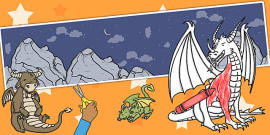 Dragon adjectives - Dragons Primary Resources - Fantasy, Dragon