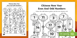 Chinese New Year Missing Numbers Number Square Maths Activity
