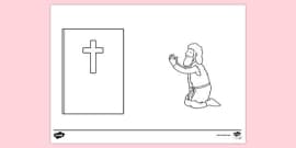 Printable Bible Colouring Page of Creation for Kids - Twinkl