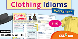 ESL Autumn Idioms Worksheet [Kids, B1-B2]