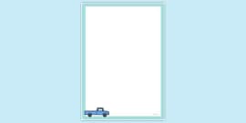 FREE! - Fire Truck Page Border | Page Borders | Twinkl