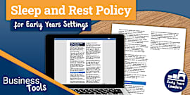 Early Years Setting Sleep Area Recording Sheet | Twinkl