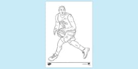 Basketball Jersey Colouring | Colouring Sheets - Twinkl