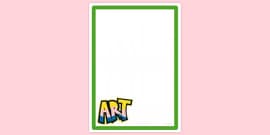 FREE! - Cool Graffiti Page Border (teacher made) - Twinkl